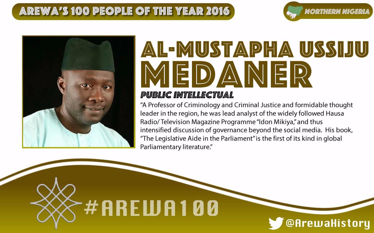 Arewa History on Twitter: "Al-Mustapha Ussiju Medaner (Public Intellectual): A Professor of ...