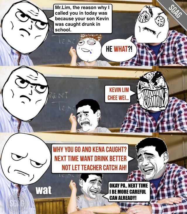 SGAG on Twitter: "This father say until like that, win liao lor! What to do?…