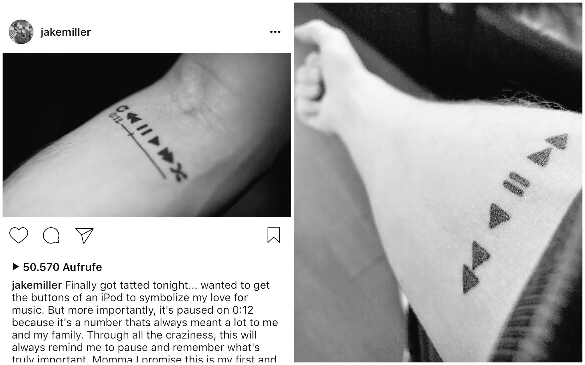 Tattoo Play Pause Icons