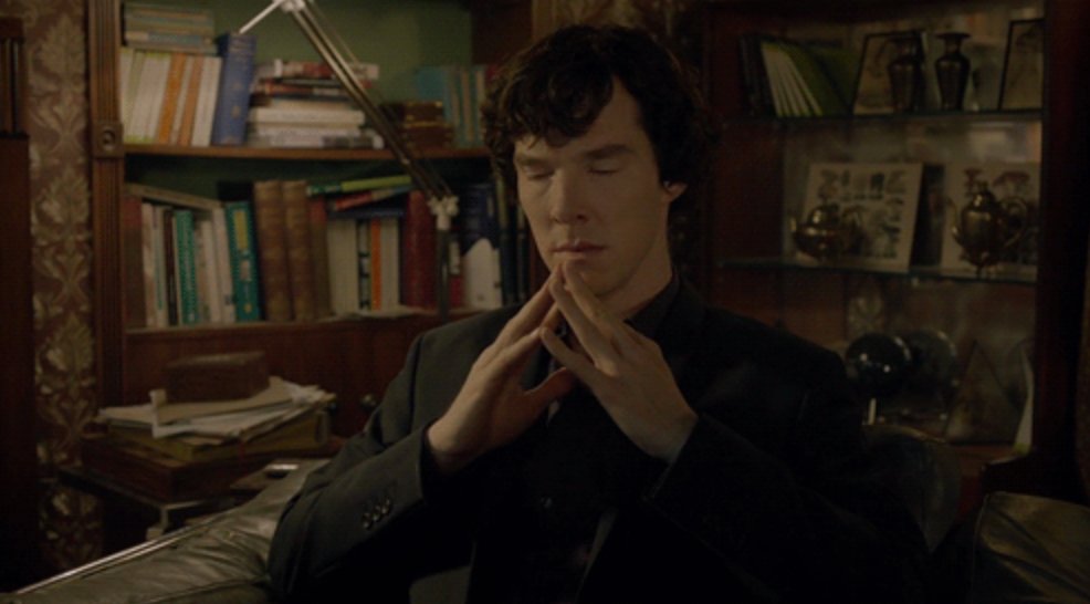 Sherlock Thinking Hands
