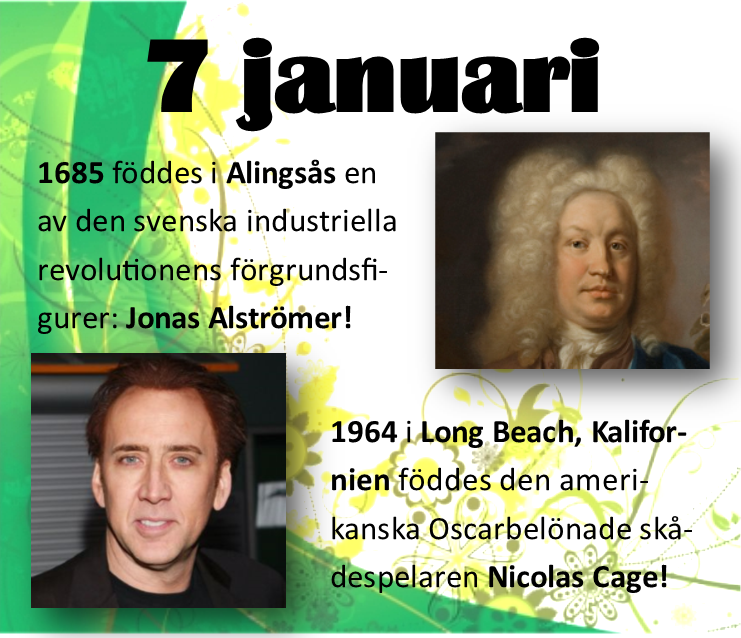 Jari Lairolahti on Twitter: "Idag fyller: #Cage #svpol #Alströmer #7jan #potatis #film #7januari ...