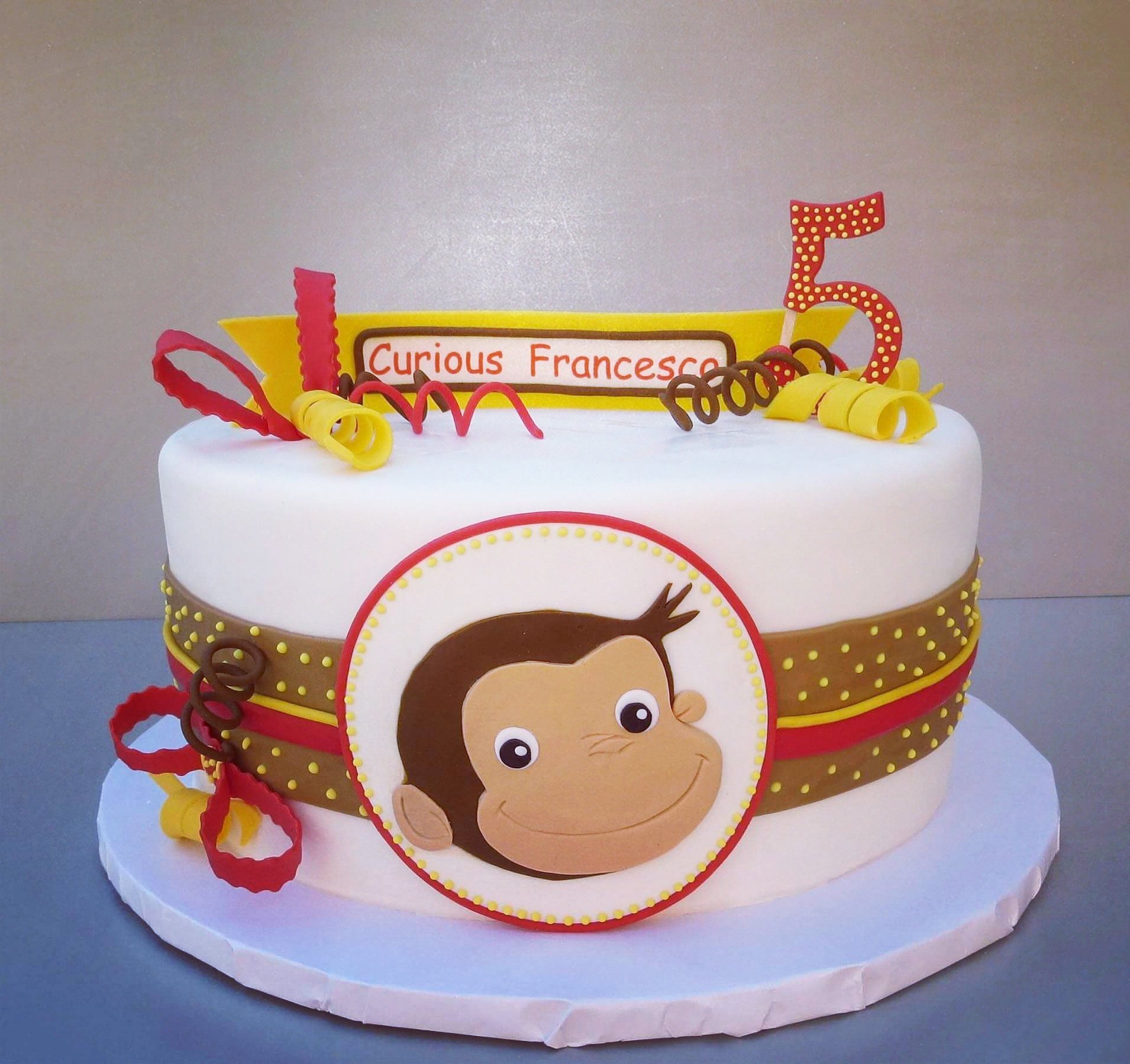 Curious George 1st Birthday Cake