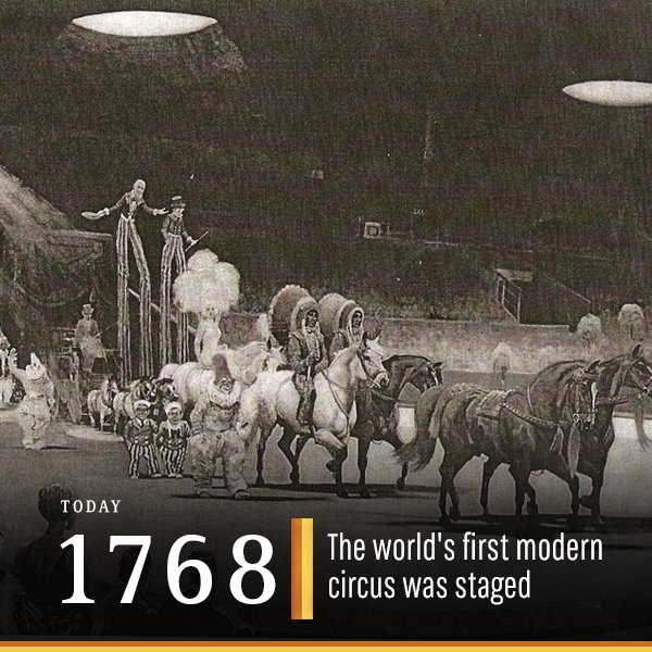 #didyouknow on #thisdayinhistory, englishman philip astley staged the ...