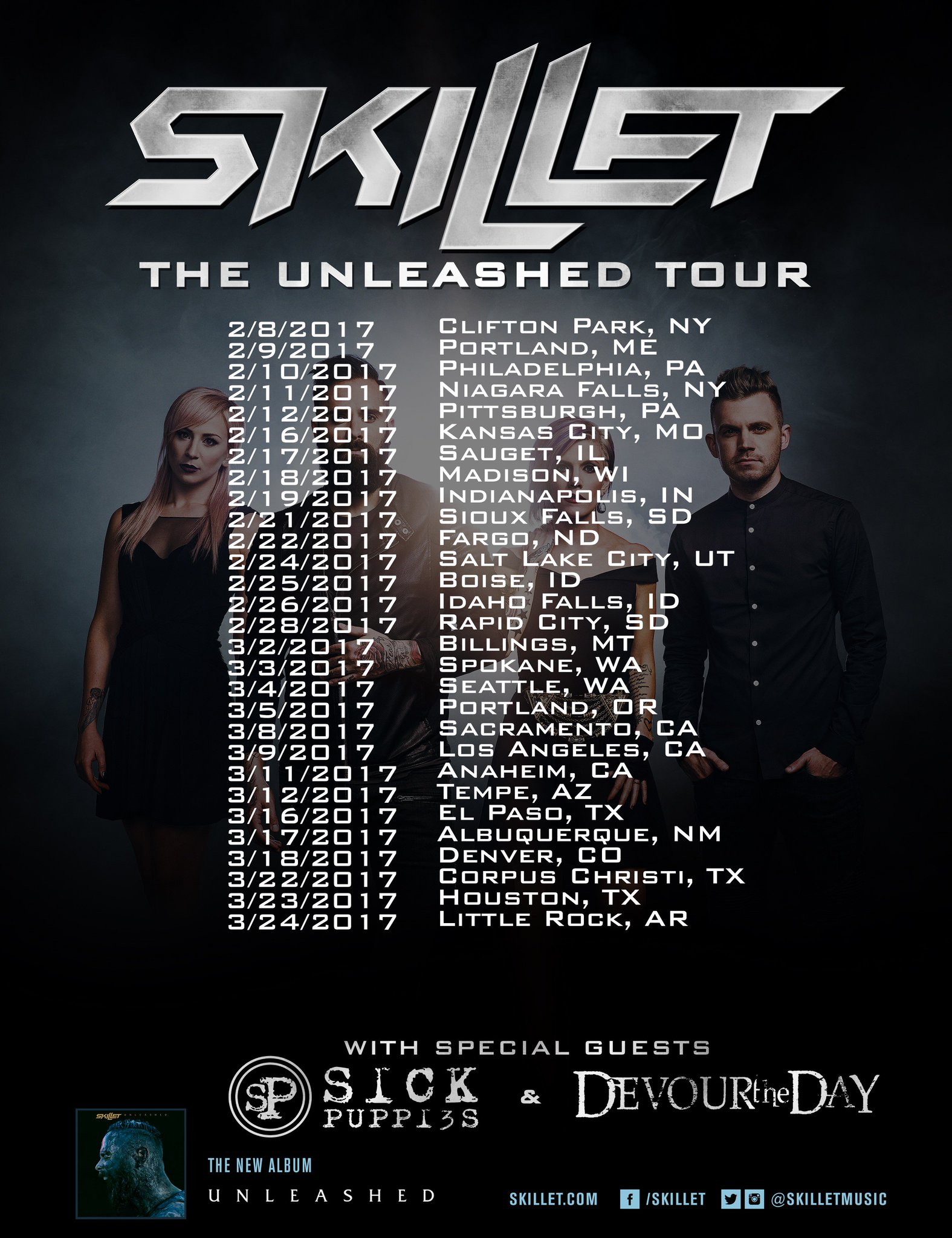 Skillet Tour 2022 Salt Lake City World Tour 2023