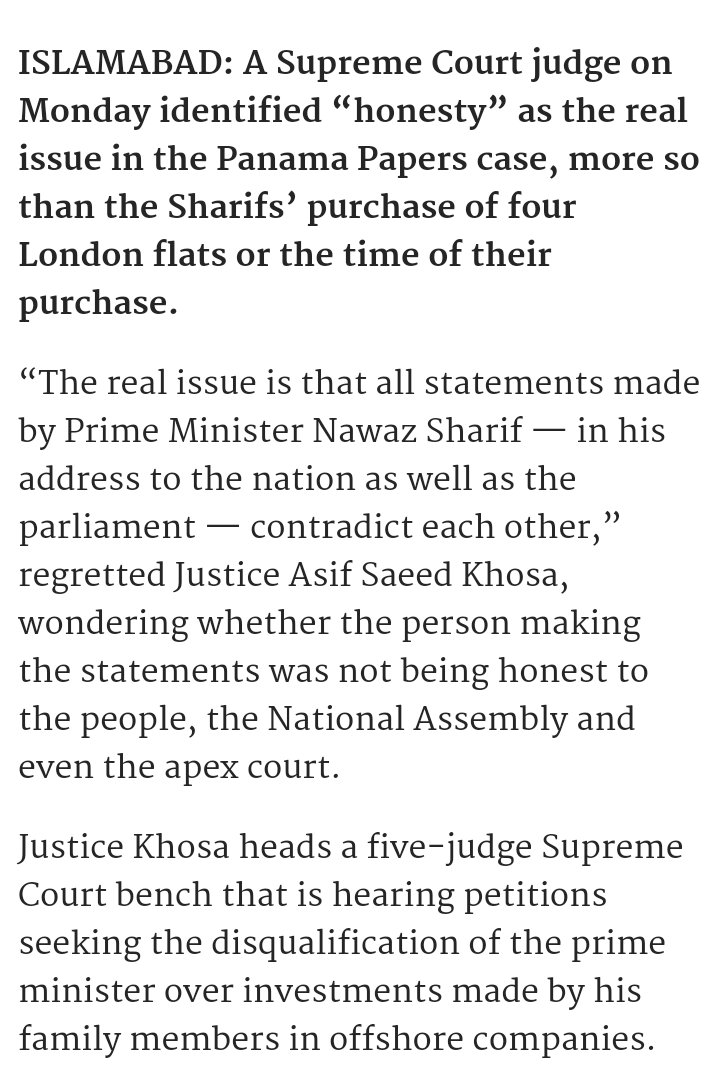 Umar Cheema on Twitter: "Justice Asif Saeed Khosa: The real issue is that ALL statements made by ...