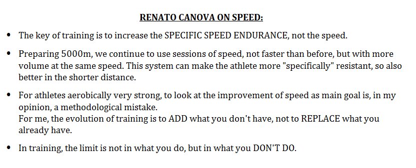 Coach Renato Canova training methodology | Running Science