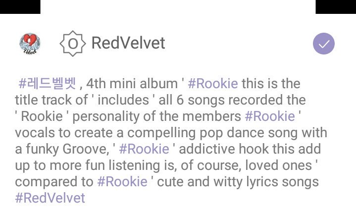 Red Velvet mini album Rookie: Title song is Rookie. 6 songs. Rookie is ...
