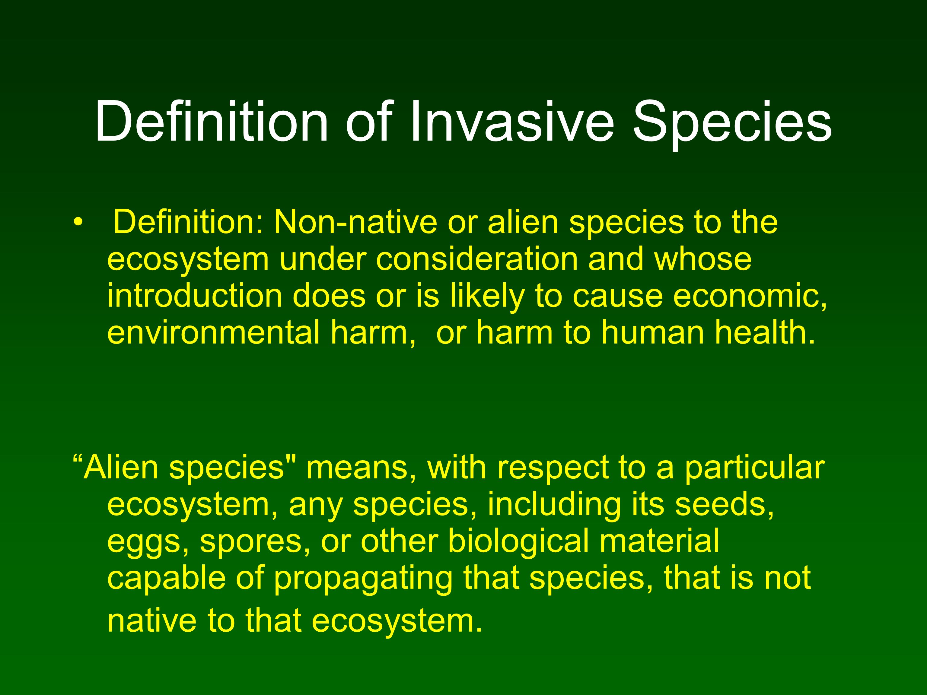 What does invasive mean store