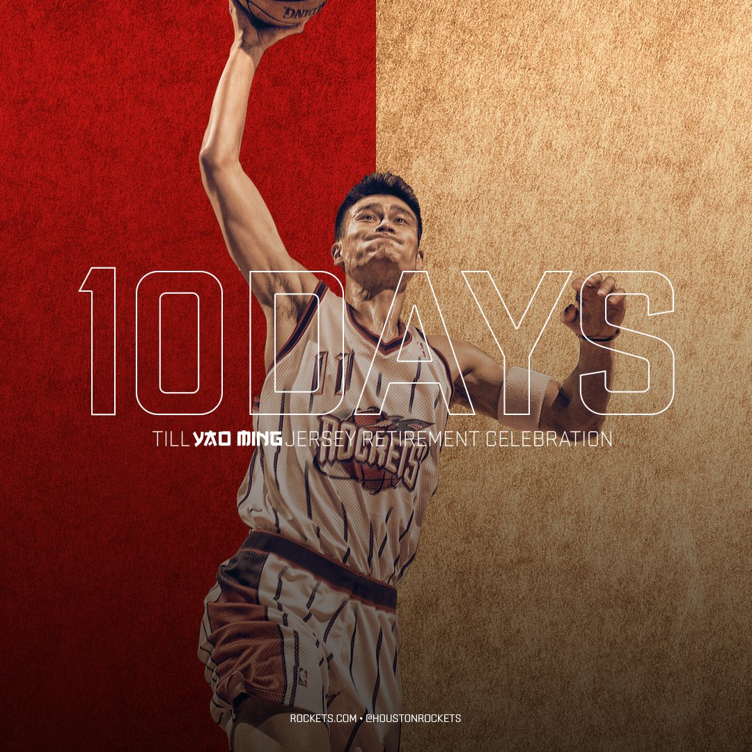 10 days left until number 11 is retired... #Rockets50 https://t.co ...