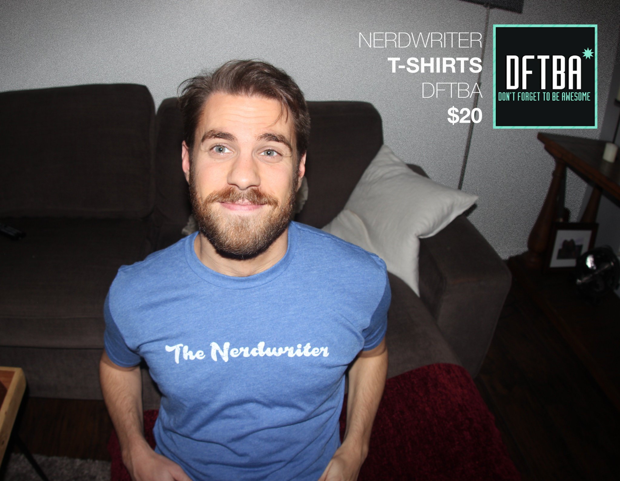 Evan Puschak on Twitter: "Finally. Nerdwriter t-shirts on sale at DFTBA. Buy them here: https ...