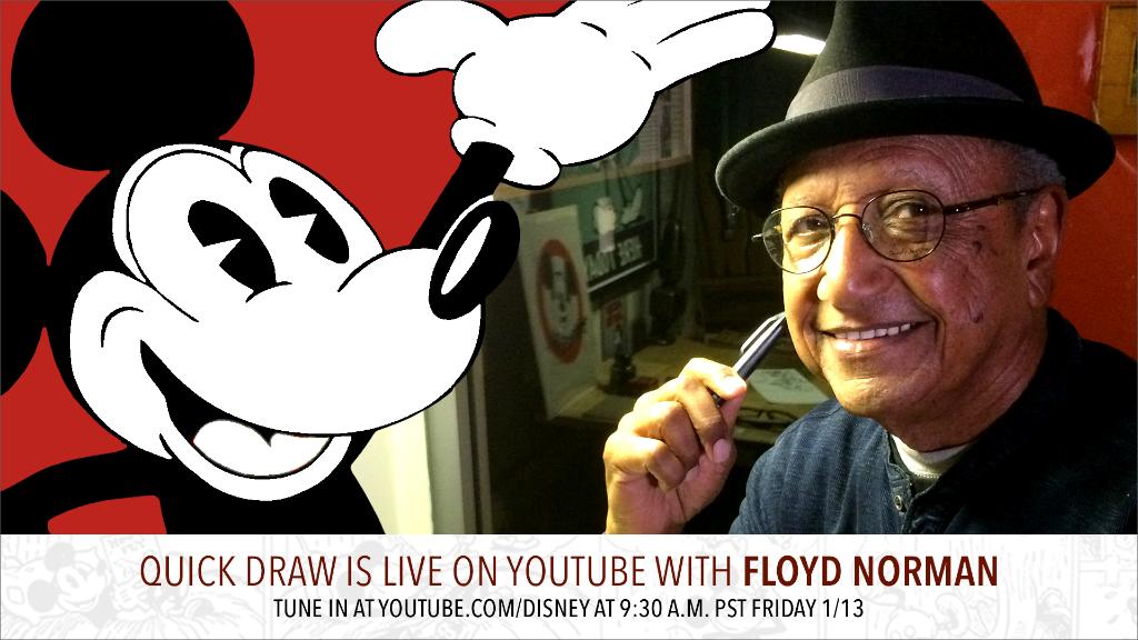From ️ to pal! See Disney Artist Floyd Norman redraw the first Mickey ...