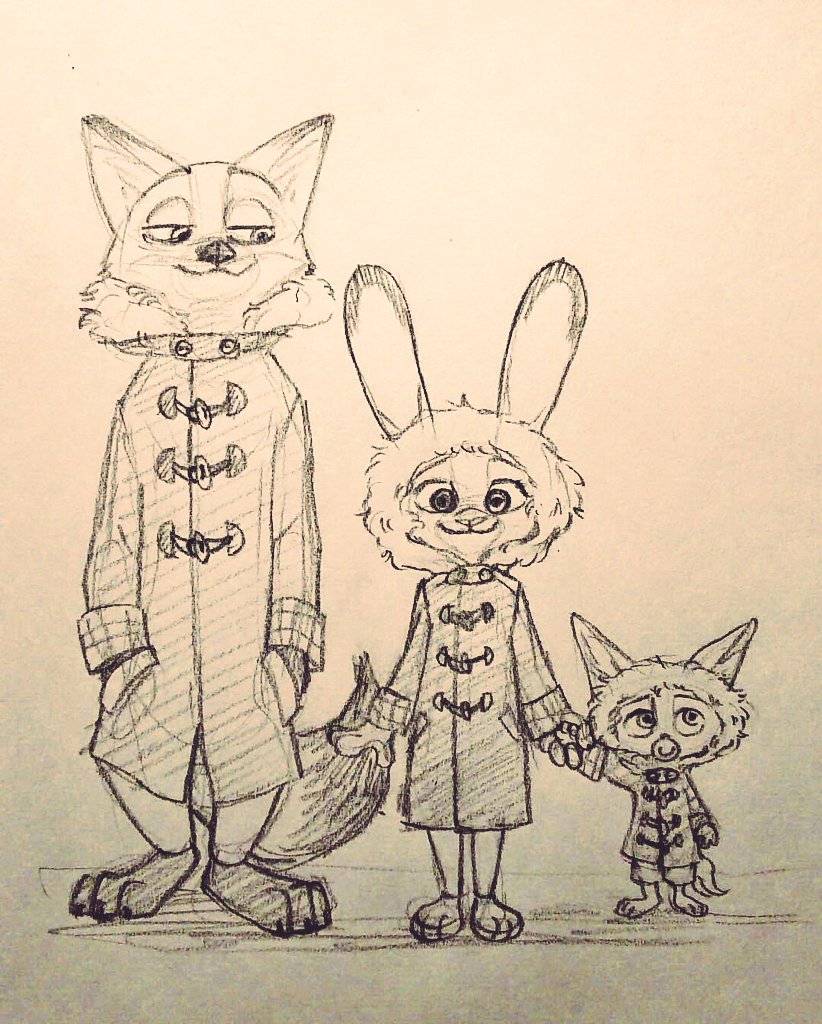 Matching Winter Outfits by mortic ox : r/zootopia