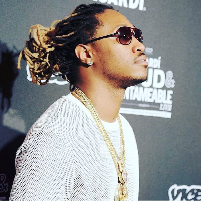 Rapper Future Dreads Bun