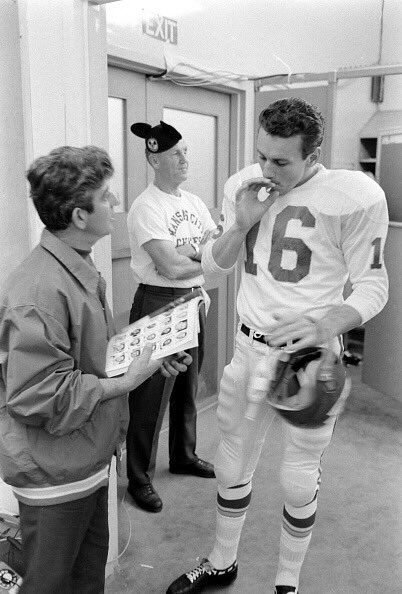 50 Years Ago Today: Chiefs QB Len Dawson has a smoke before the game ...