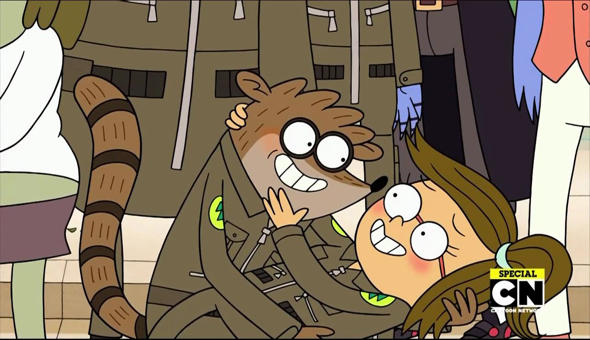 Regular Show Eileen And Rigby Kiss