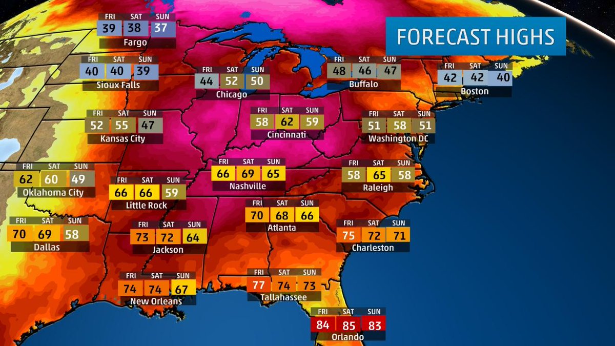 Below freezing high temperatures will be hard to find across the ...
