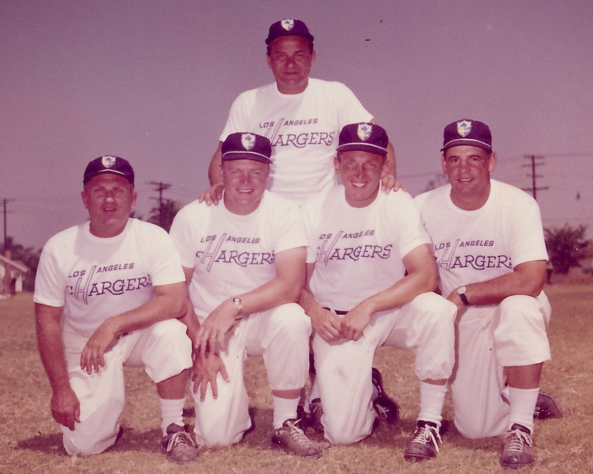 The 1960 Los Angeles Chargers coaching staff. Head coach Sid Gillman ...