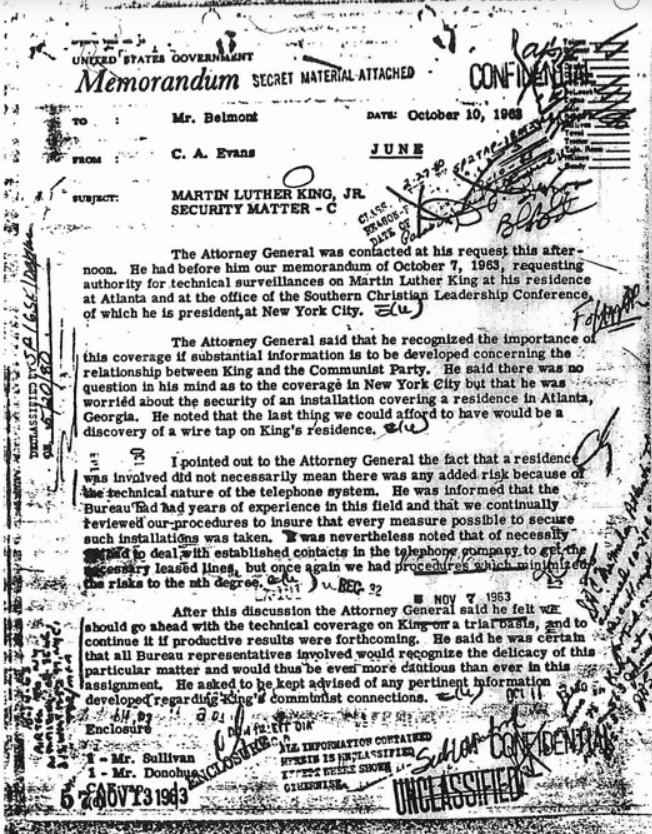 Ben Norton on Twitter: "FBI 'honors' Martin Luther King Jr., 50 years ...