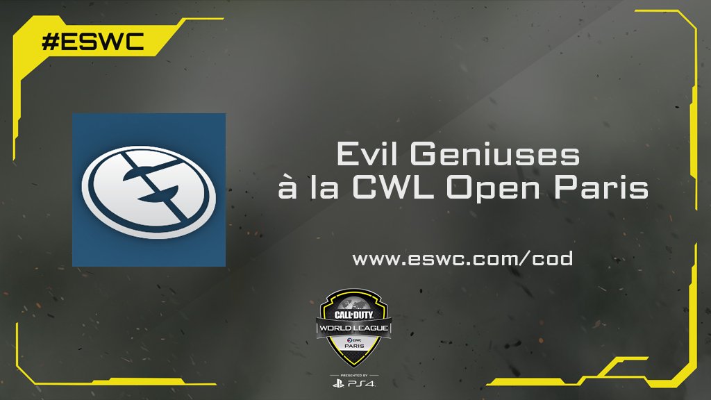 Are Evil Geniuses Going to ESWC? : r/CoDCompetitive