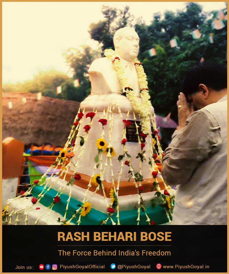 The nation pays tribute to Rash Behari Bose, one of the greatest sons ...