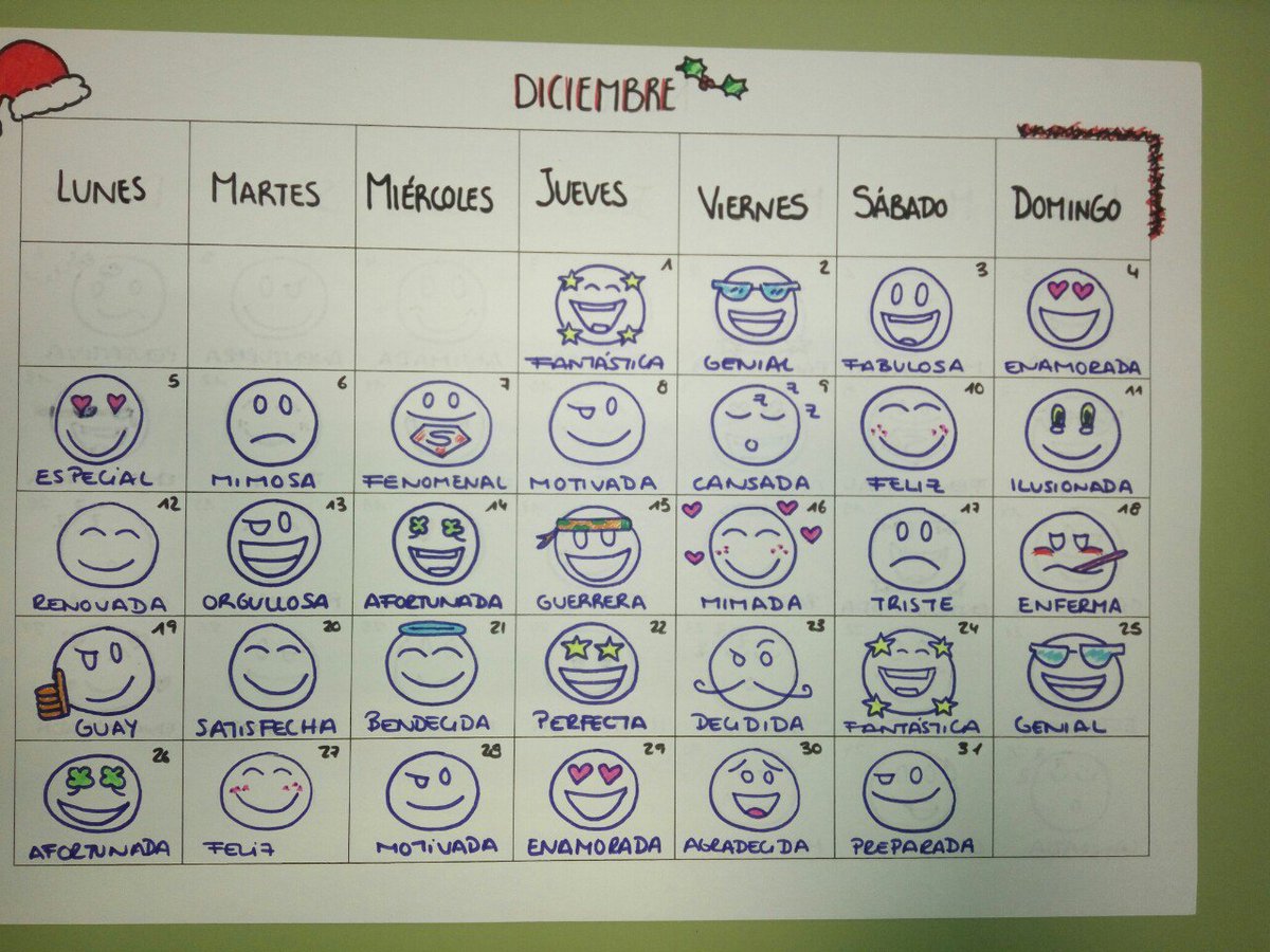 Golpeteo conocido Desmantelar calendario de emociones 2019 a menudo ...