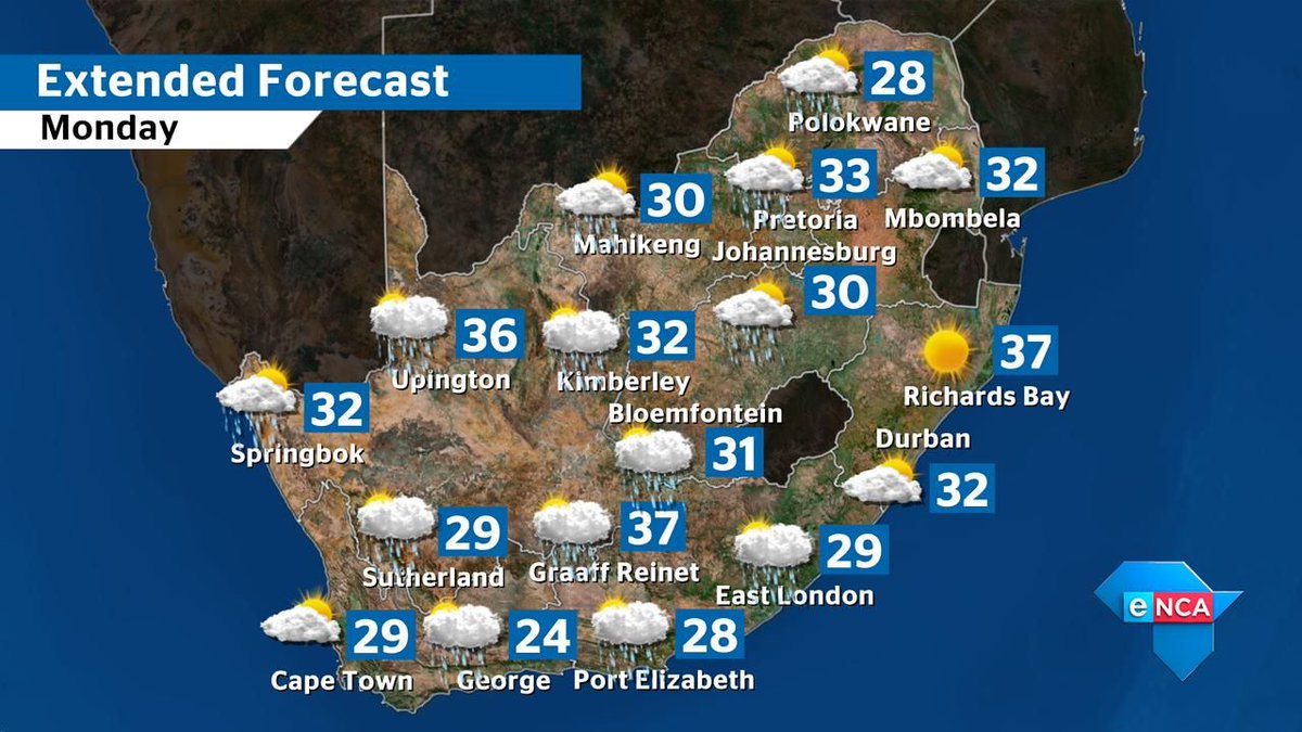 Here is your extended eNCAWeather forecast for tomorrow. | eNCA | Scoopnest