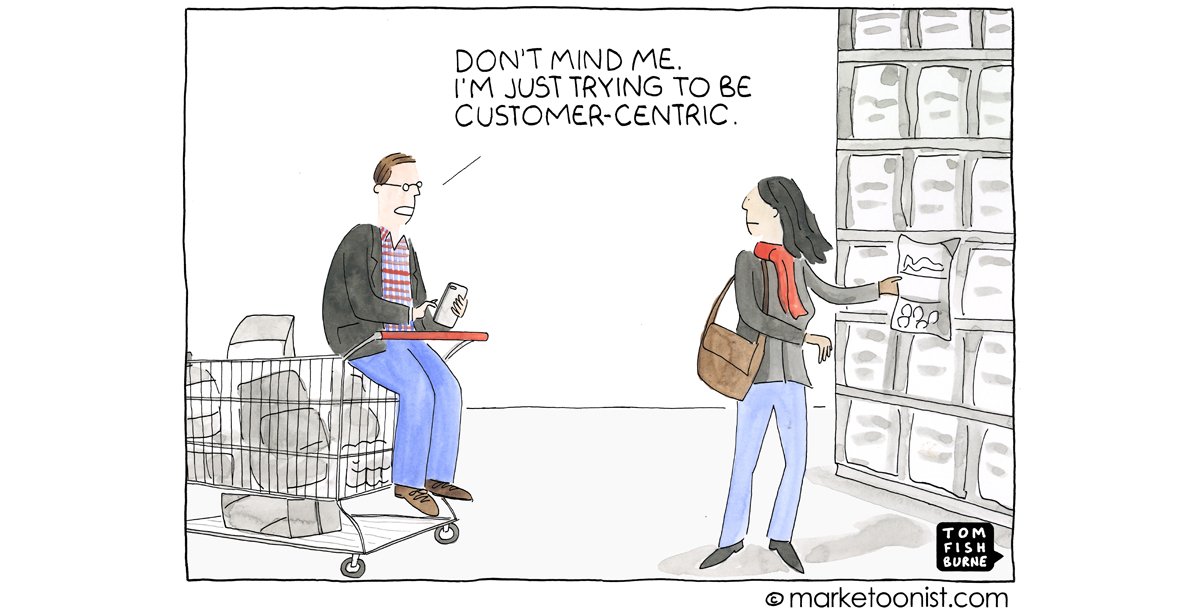 Customer First Cartoon