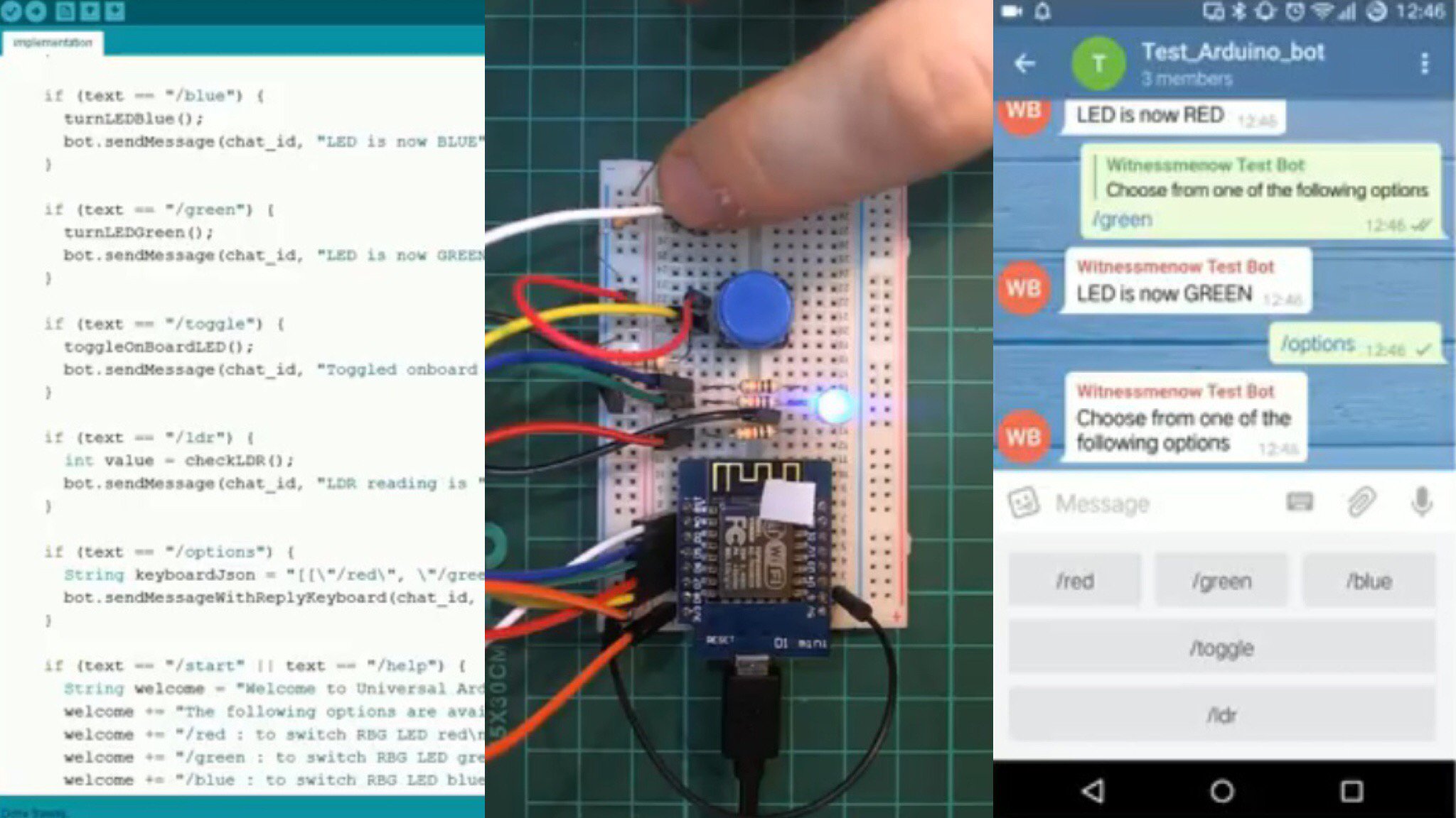 Esp8266 On Twitter Universal Arduino Telegram Bot Library 📺 T