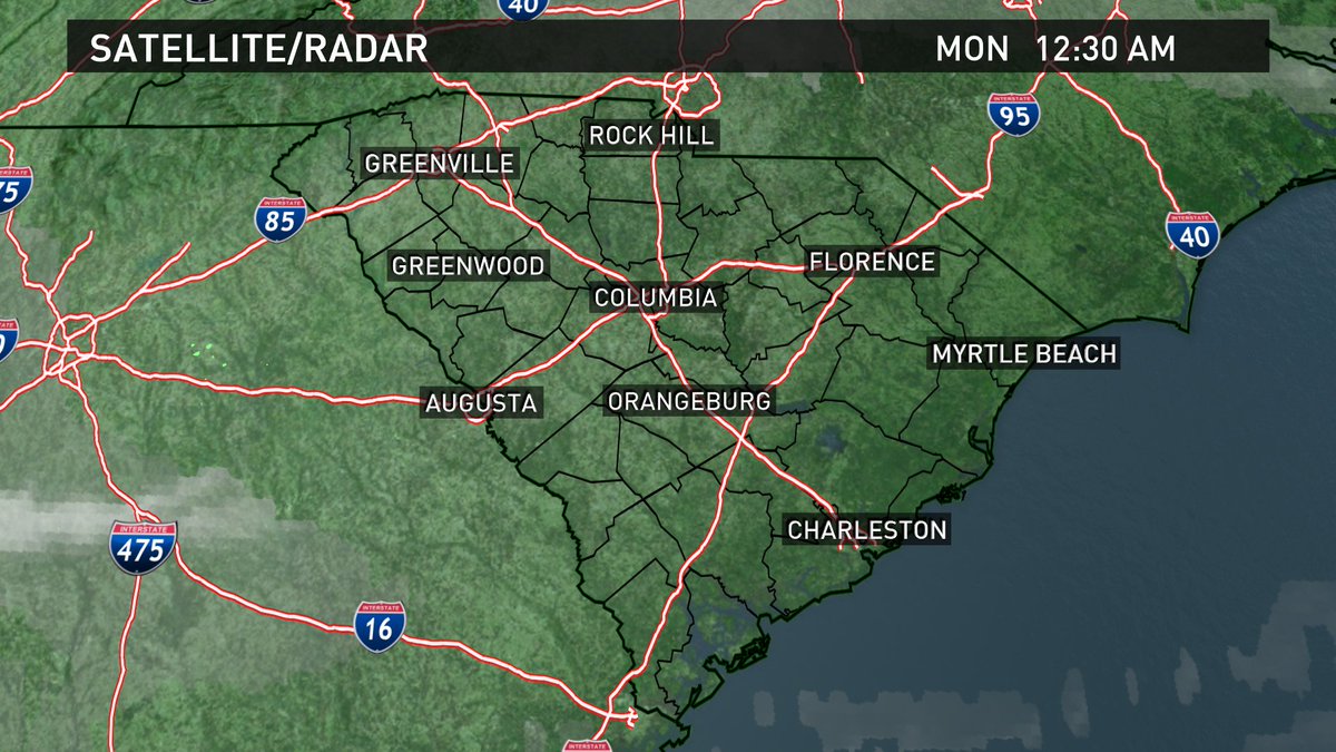 Here is the current South Carolina satellite/radar composite image ...