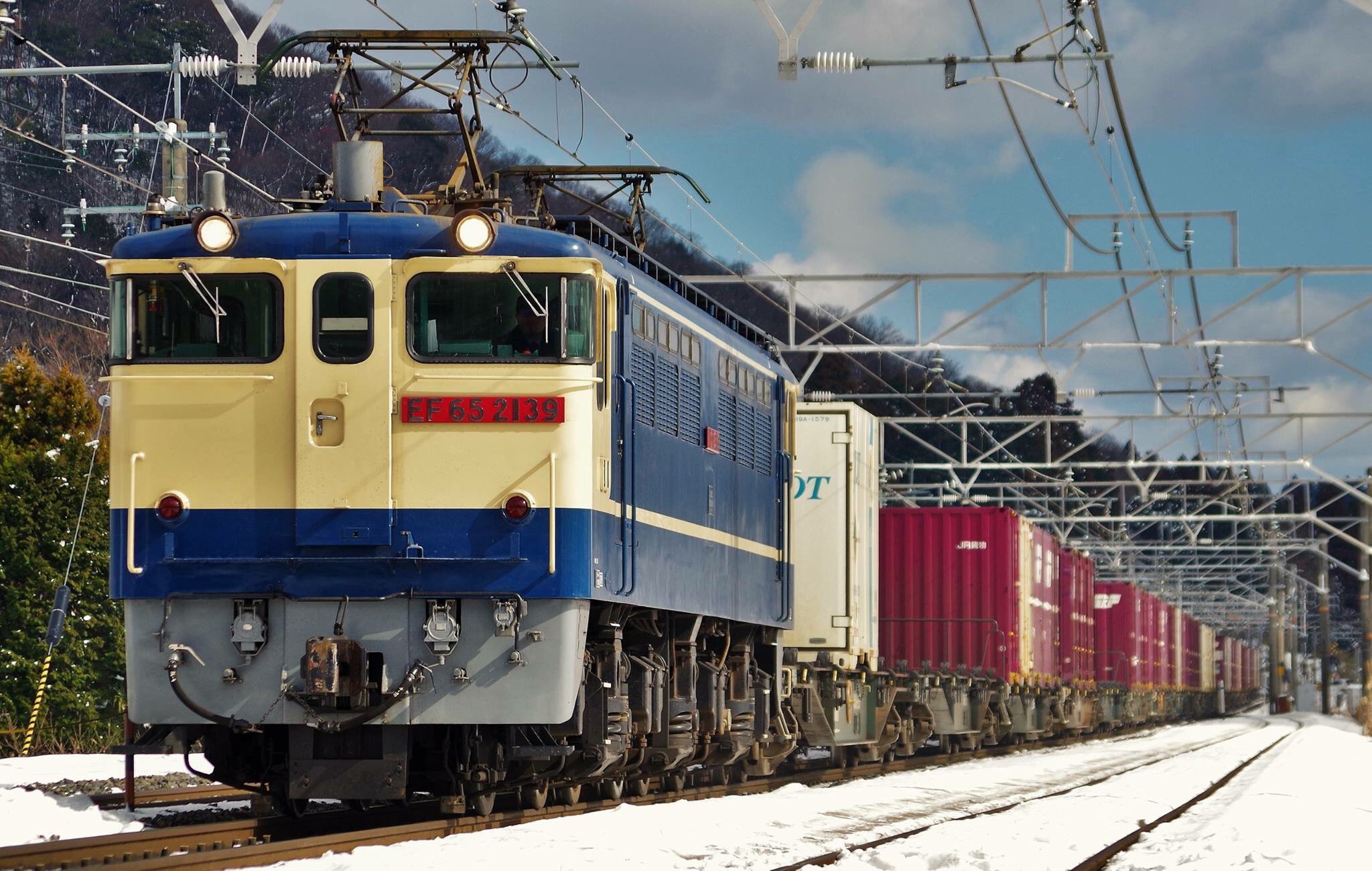 もりや🐧 on Twitter: "1/25 5087レ EF65-2139 関ヶ原ー柏原間…