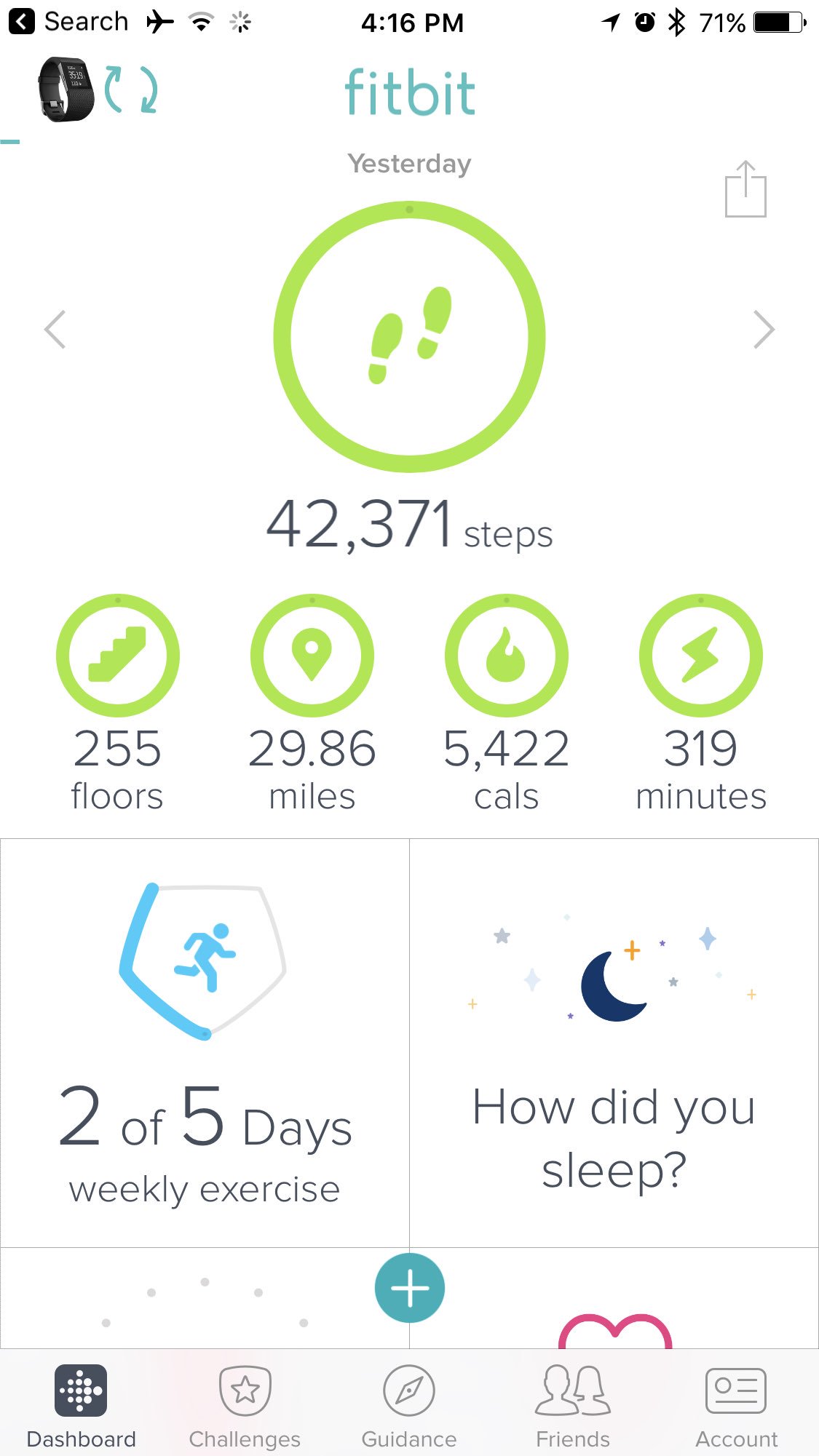 Fitbit Dashboard Login
