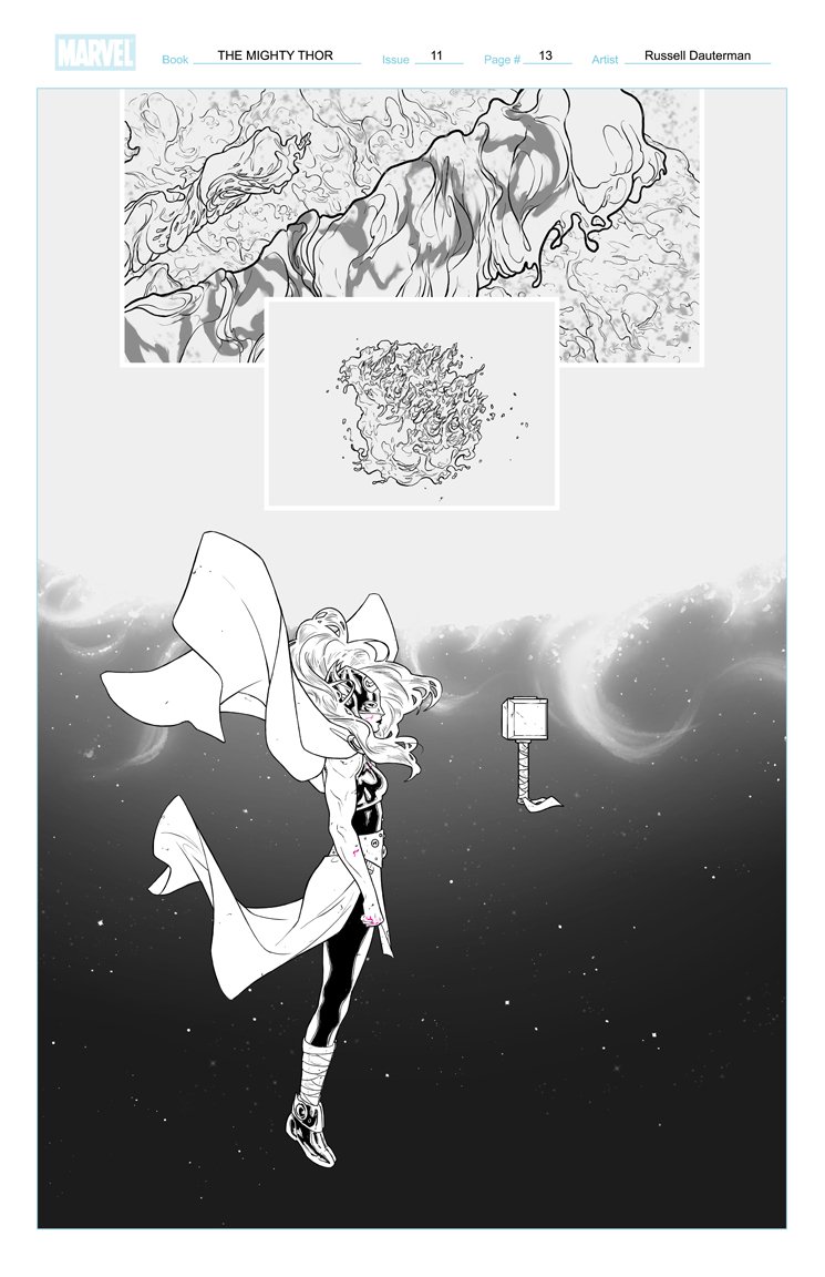 「#MohawkMonday A little just for fun Storm drawing! 」Russell Dautermanの漫画