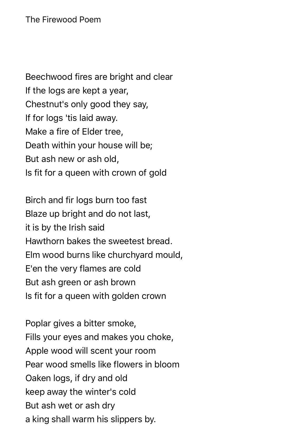 Ash Firewood Poem Wood Fuel From J Day Stoneworks Kiln Dried,