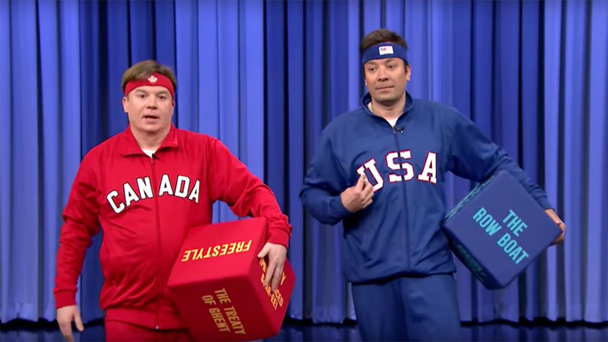 Watch Mike Myers and Jimmy Fallon's goofy Canada v. U.S. dance-off on ...