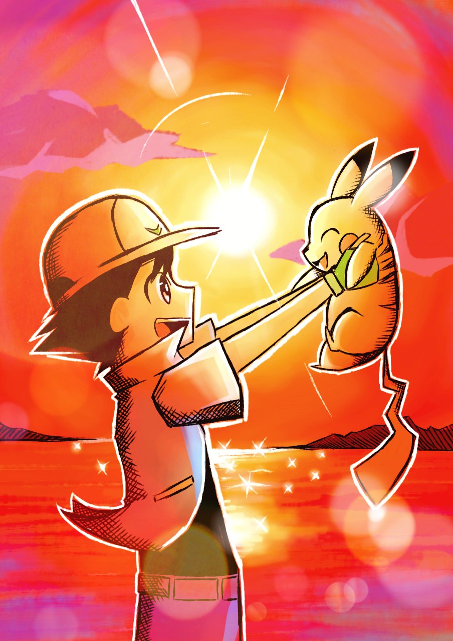 Ash And Pikachu Drawing