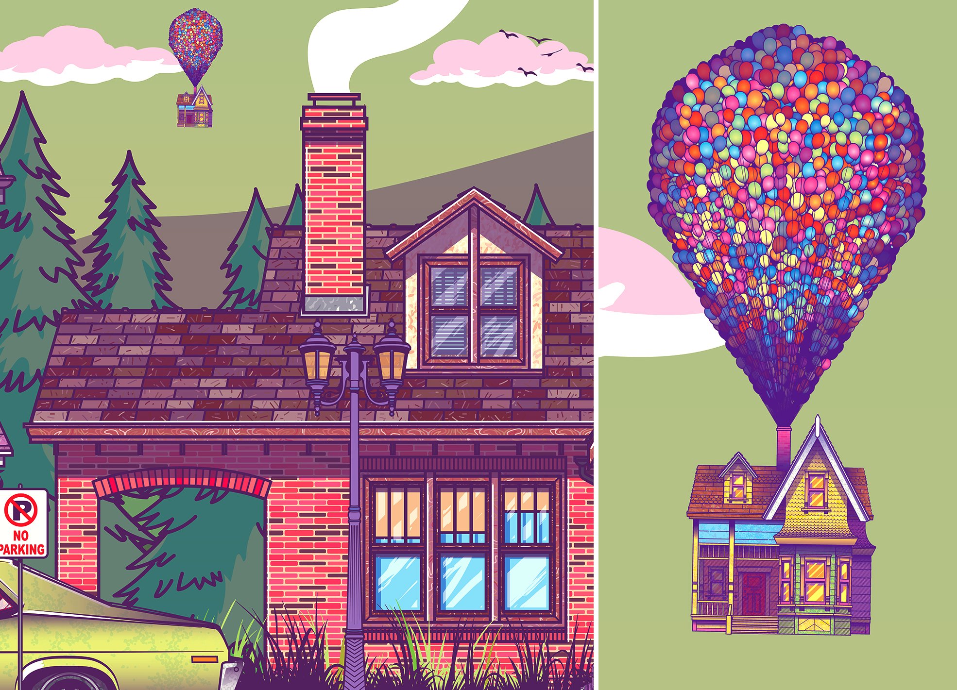 Disney Up House Drawing