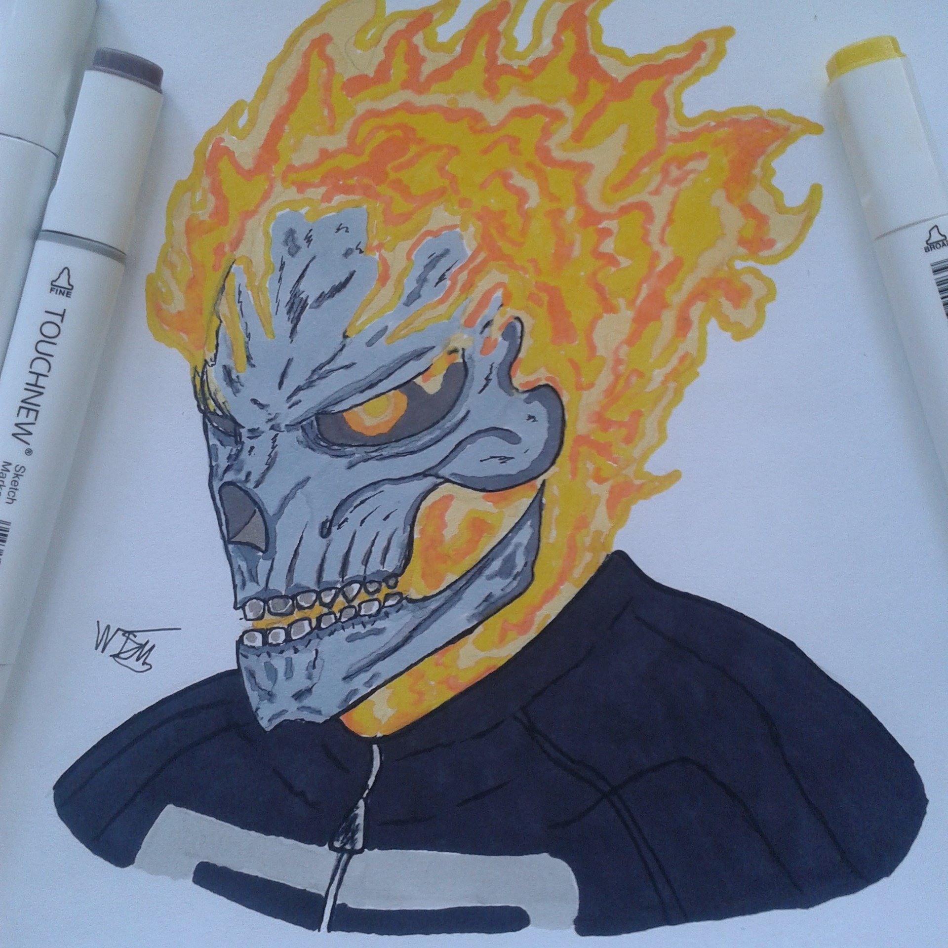 How To Draw Ghost Rider
