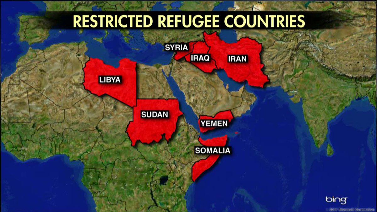 Restricted refugee countries. - scoopnest.com