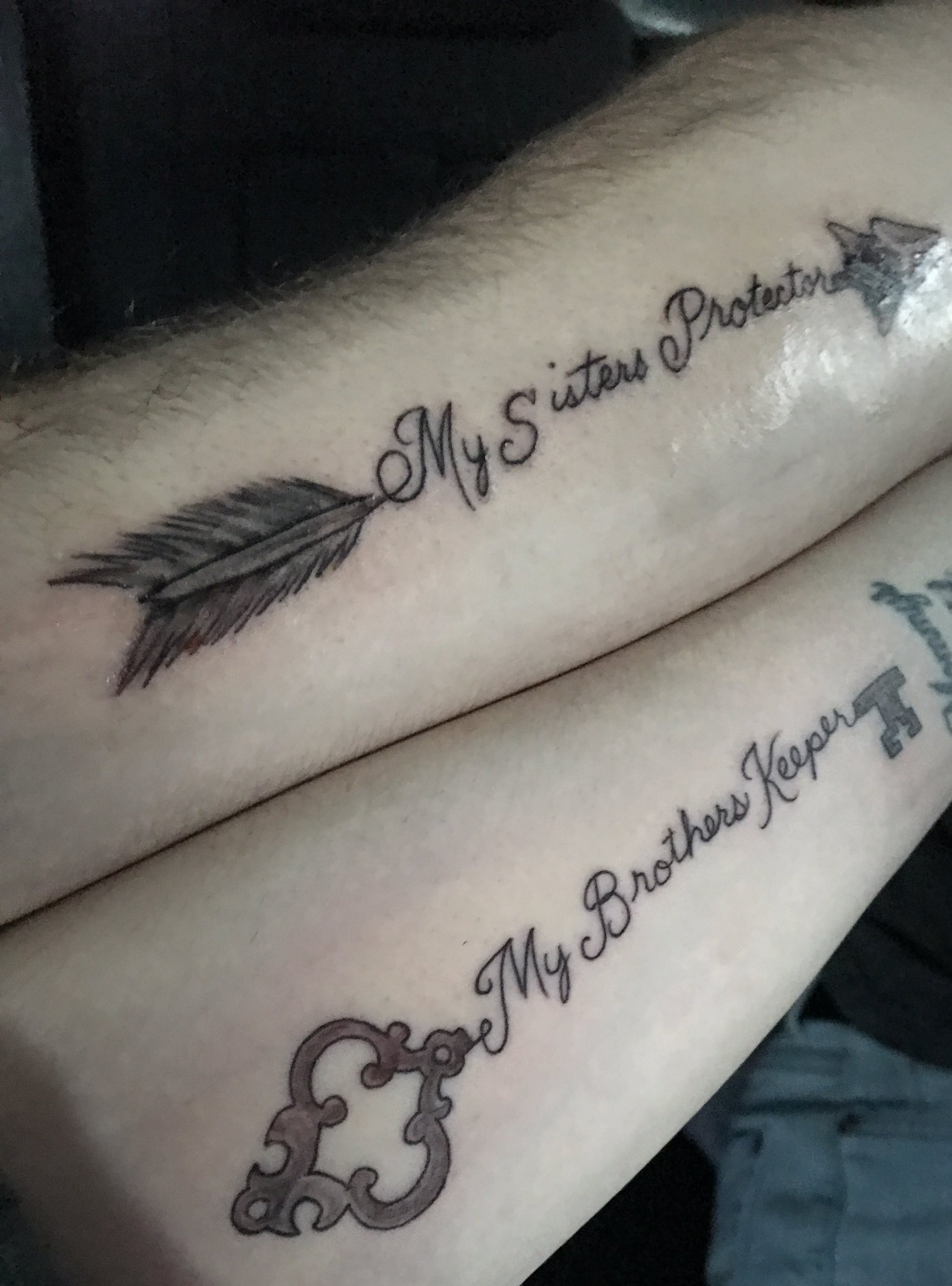 My Brothers Keeper My Sisters Protector Tattoo