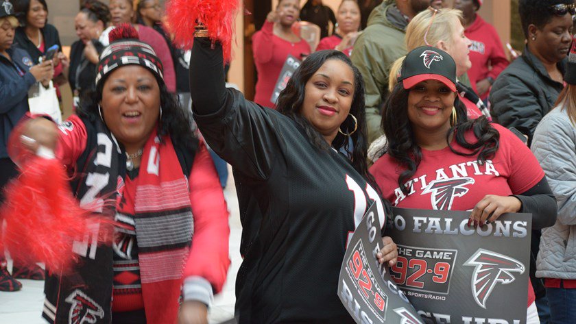 WATCH LIVE: Fans send off the Atlanta Falcons as they get ready to come ...