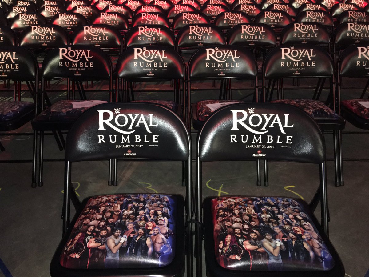 The commemorative WWE Royal Rumble ringside seats tonight at the ...