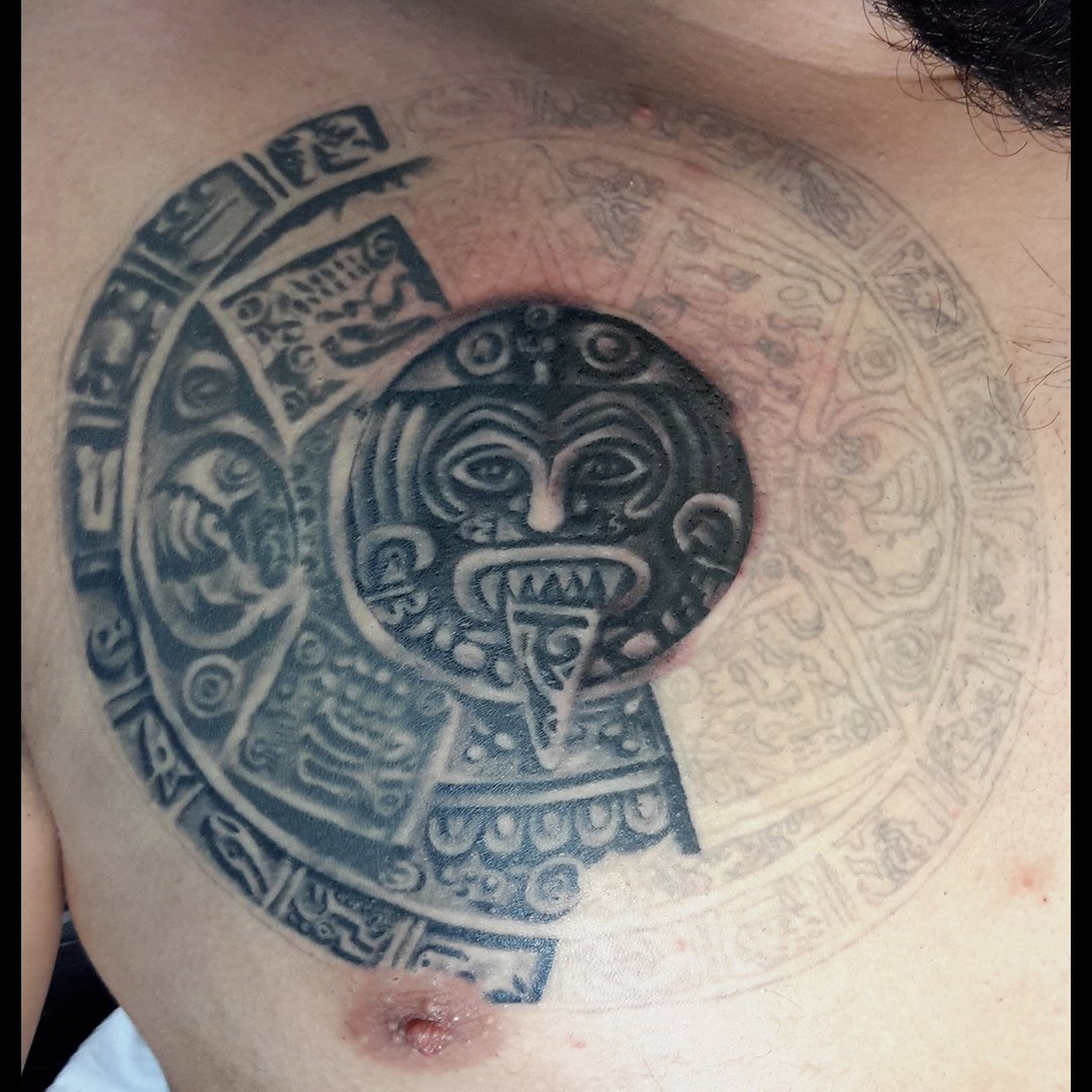 Aztec Moon Goddess Tattoo