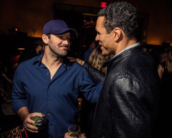 Tony Romo was on hand for Jerry Jones' Hall of Fame celebration/Vanity ...