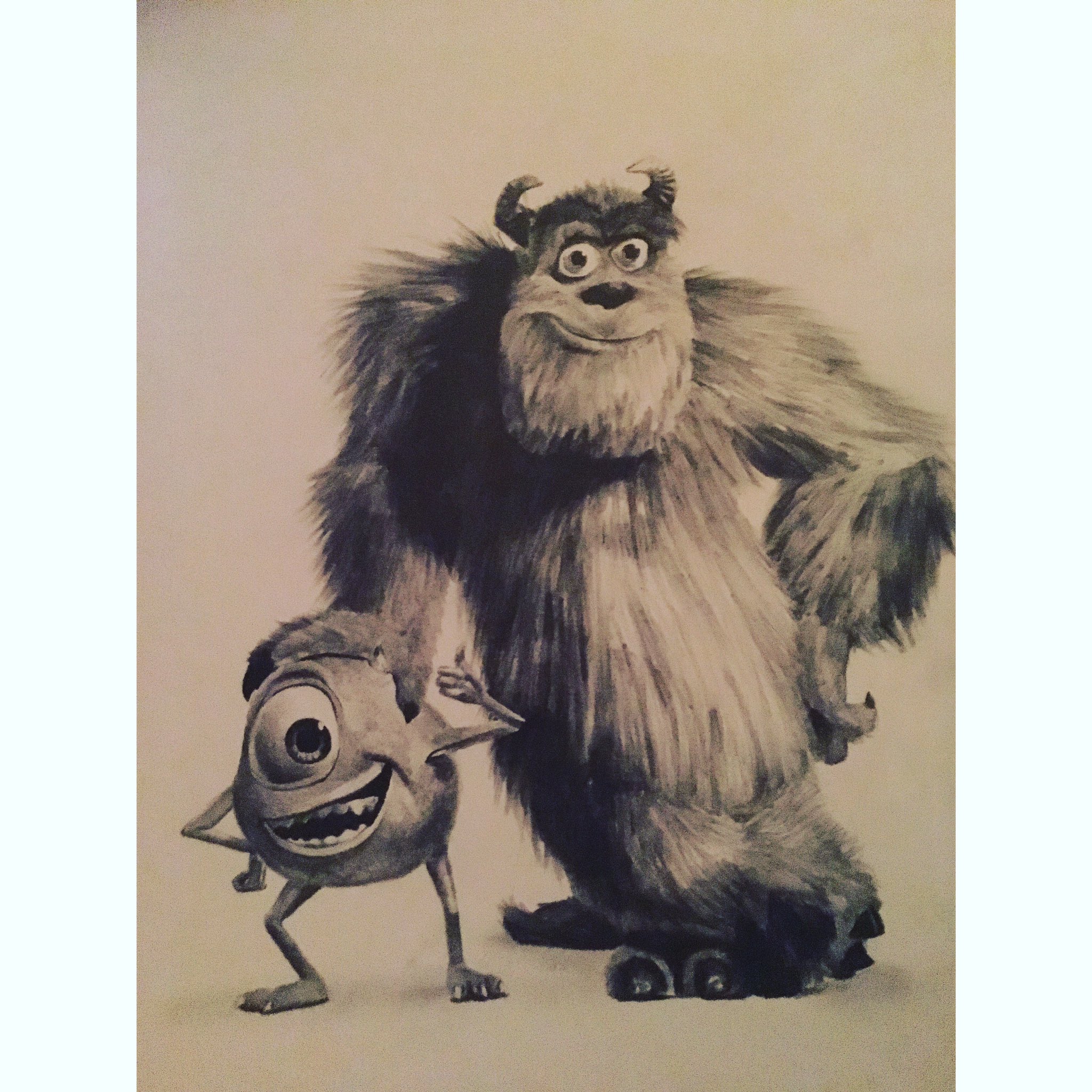 Pencil Drawings Of Monsters Inc