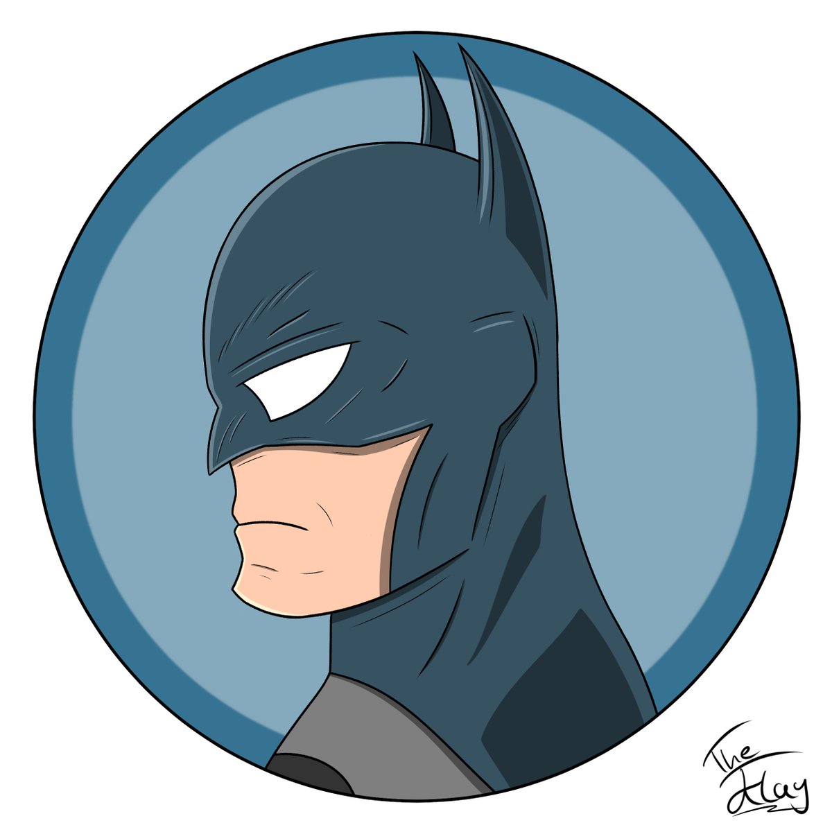 Batman Side View Drawing
