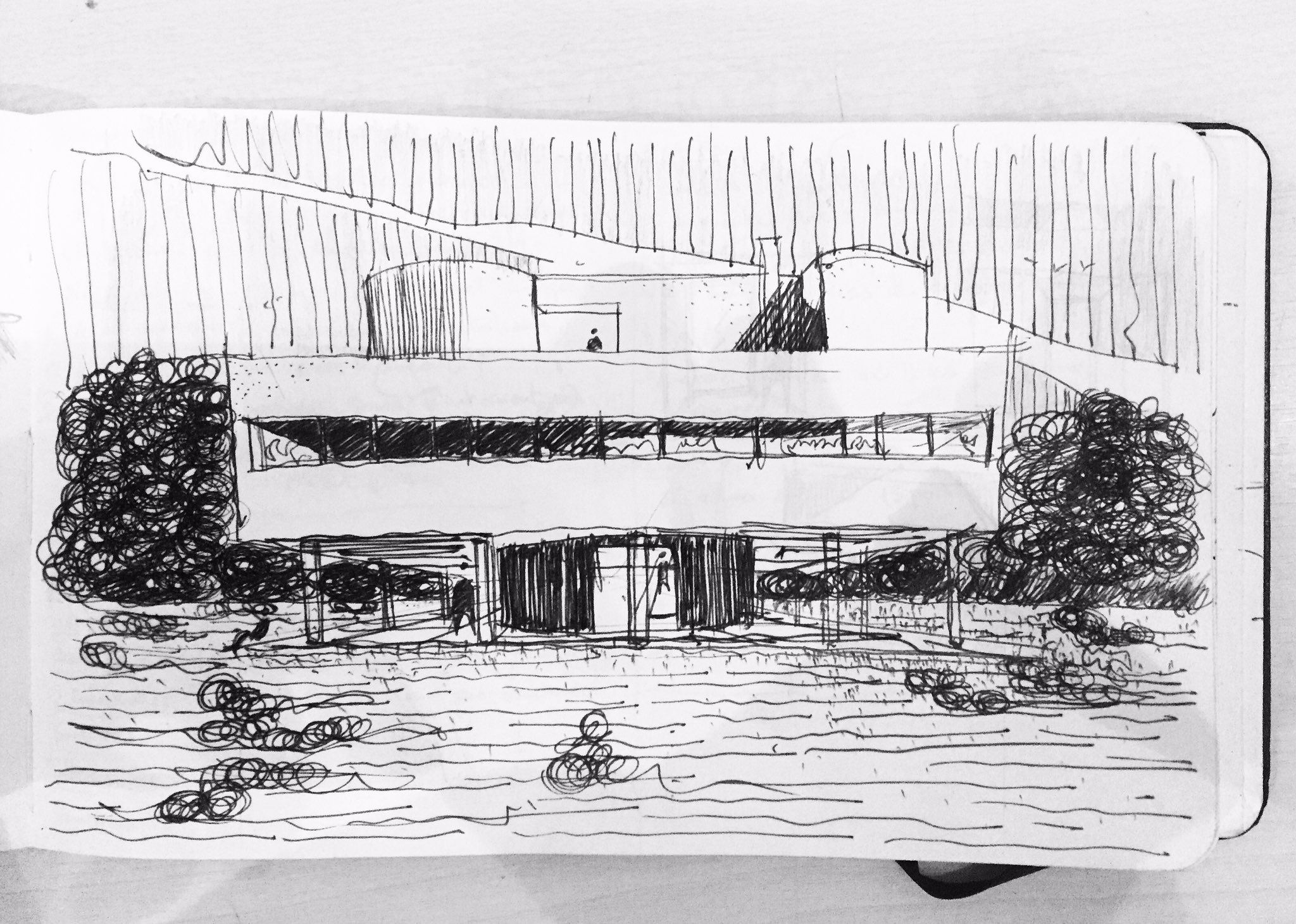 Le Corbusier Villa Savoye Sketch