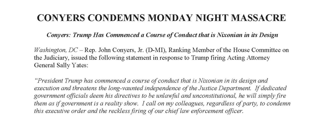 How President Trump’s Firing of Sally Yates Compares to Nixon’s ...