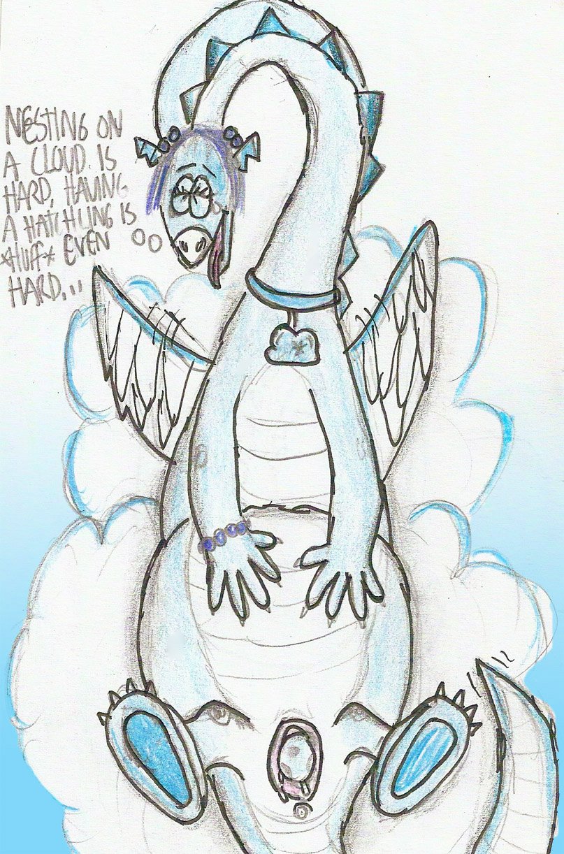 Dragoness Laying Eggs