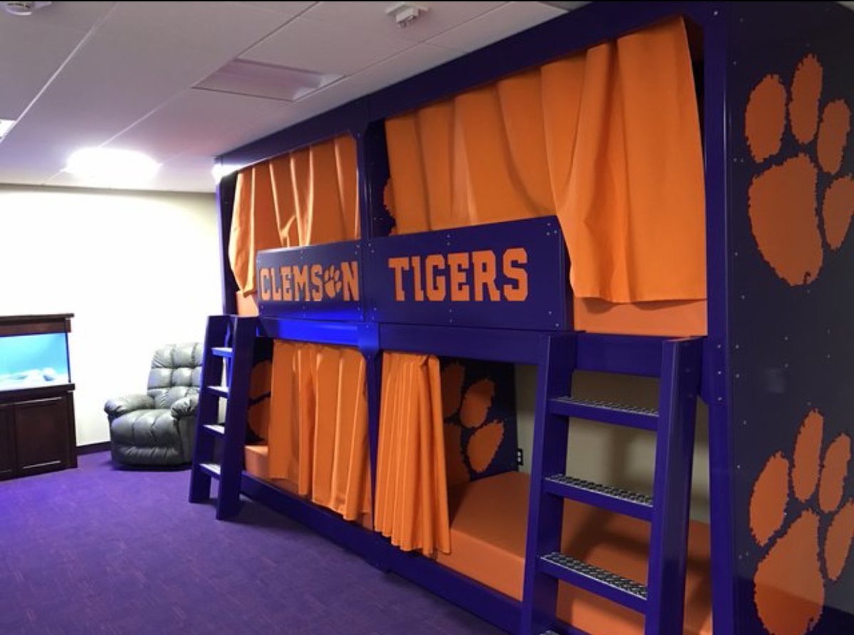 Barber shop, nap room & bowling alley in Clemson's new football ...