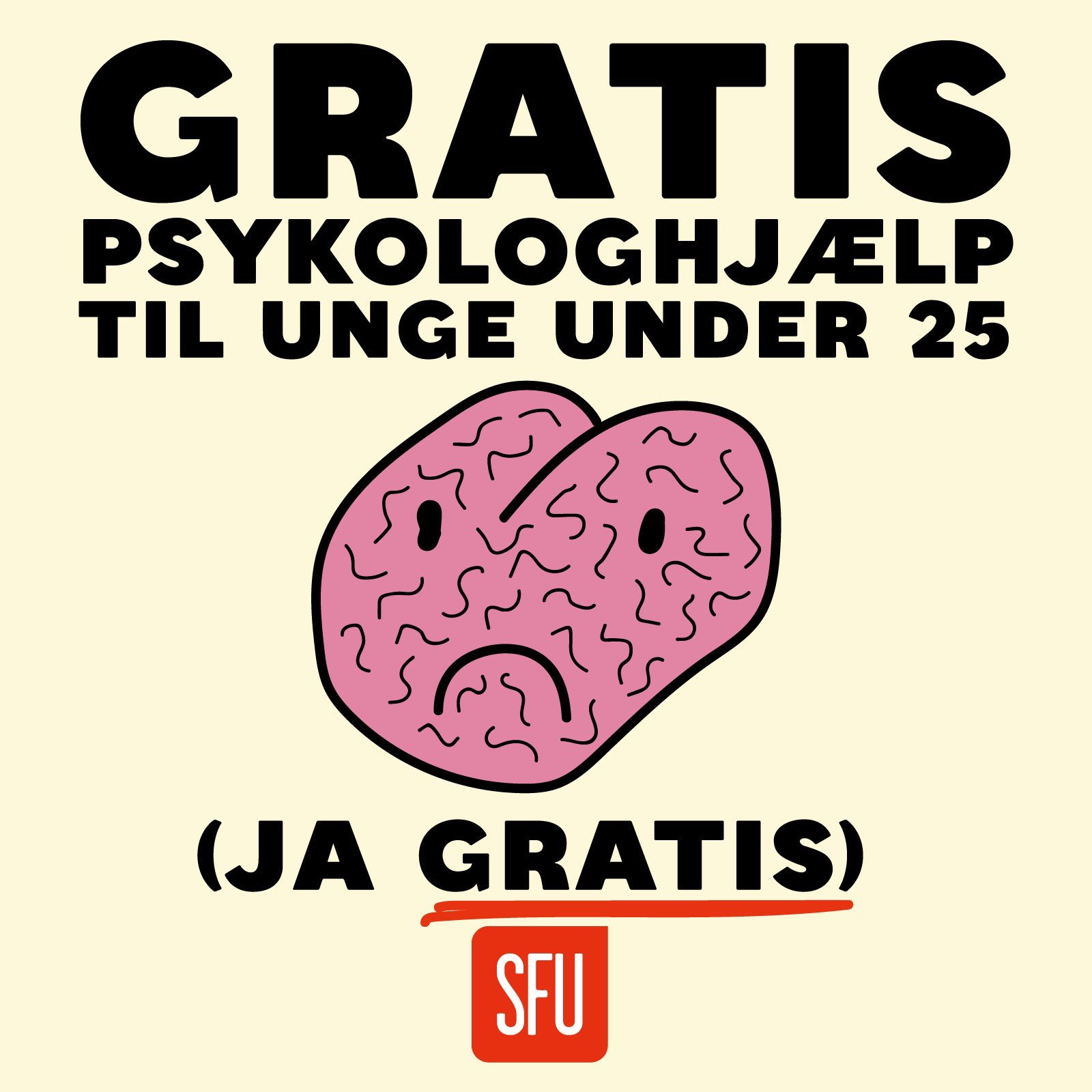 SF Ungdom on Twitter: ". @SFpolitik og @SF_Ungdom kæmper for gratis psykologhjælp til unge! # ...